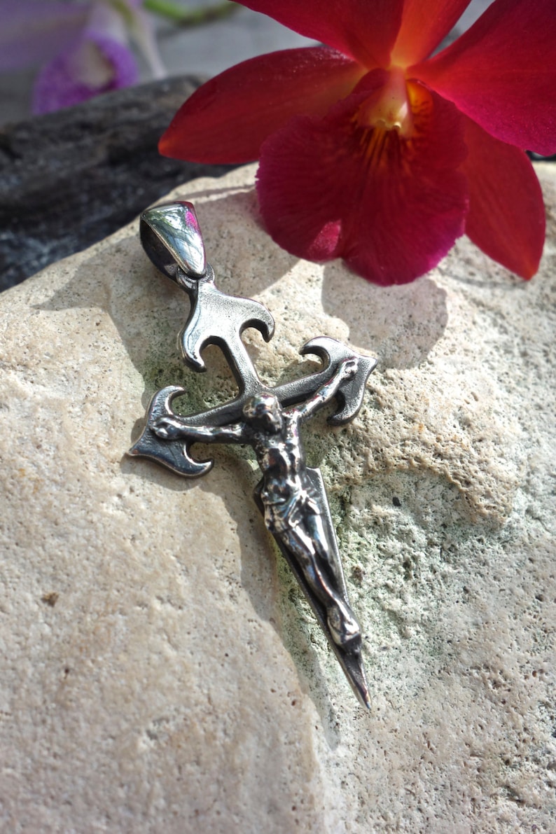 Cross of Saint James / Crucifix. Sterling Silver - Etsy