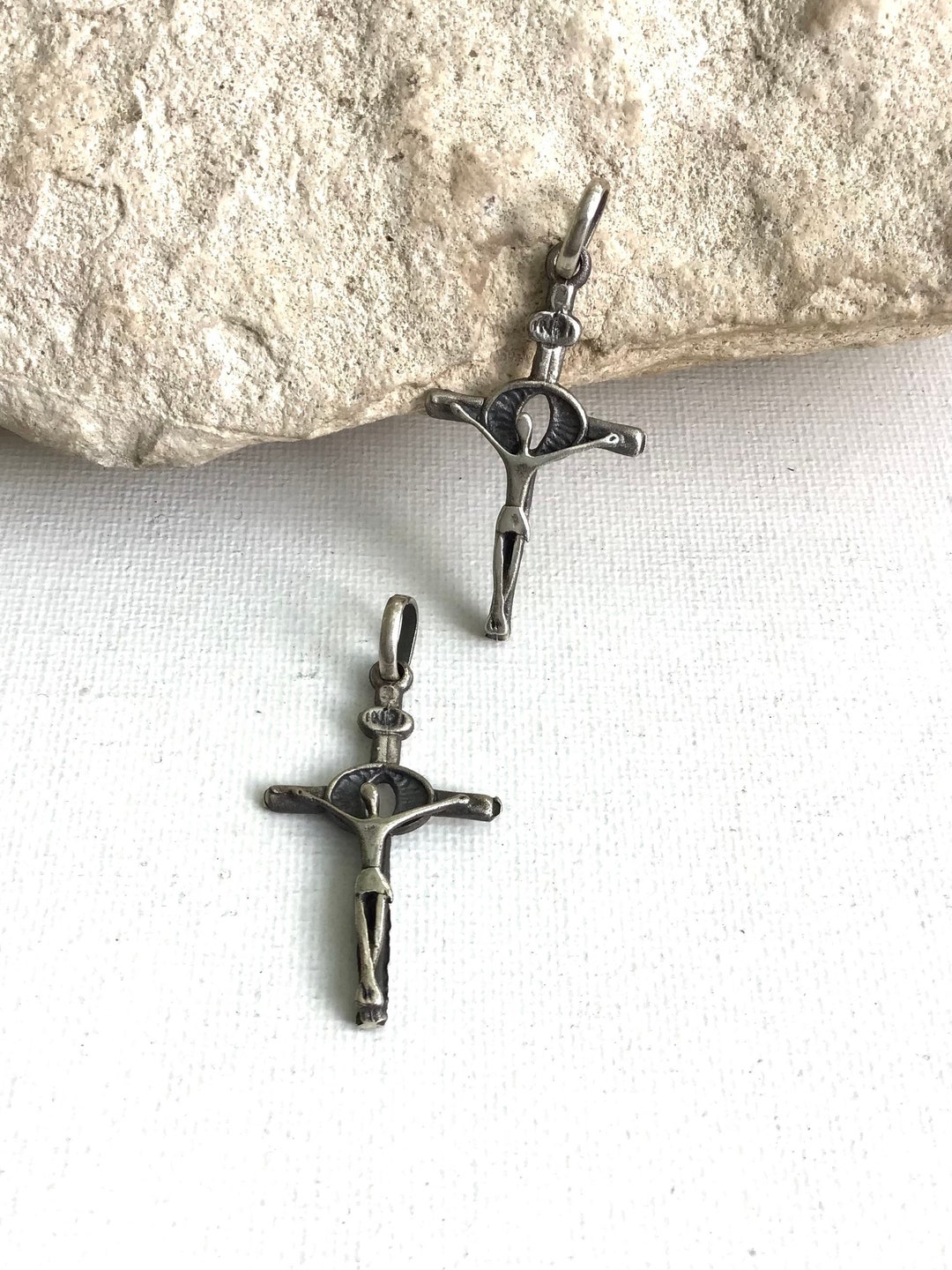 Small and Cute Crucifix. Sterling Silver - Etsy