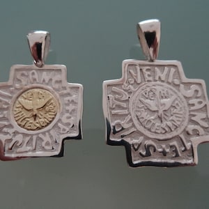Holy Spirit on Equilibrium Cross. Sterling Silver or Sterling Silver ...