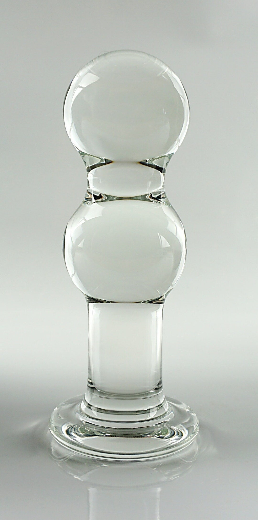 Large Glass Double Bubble Fat Neck Butt Plug Sex Toy - Etsy