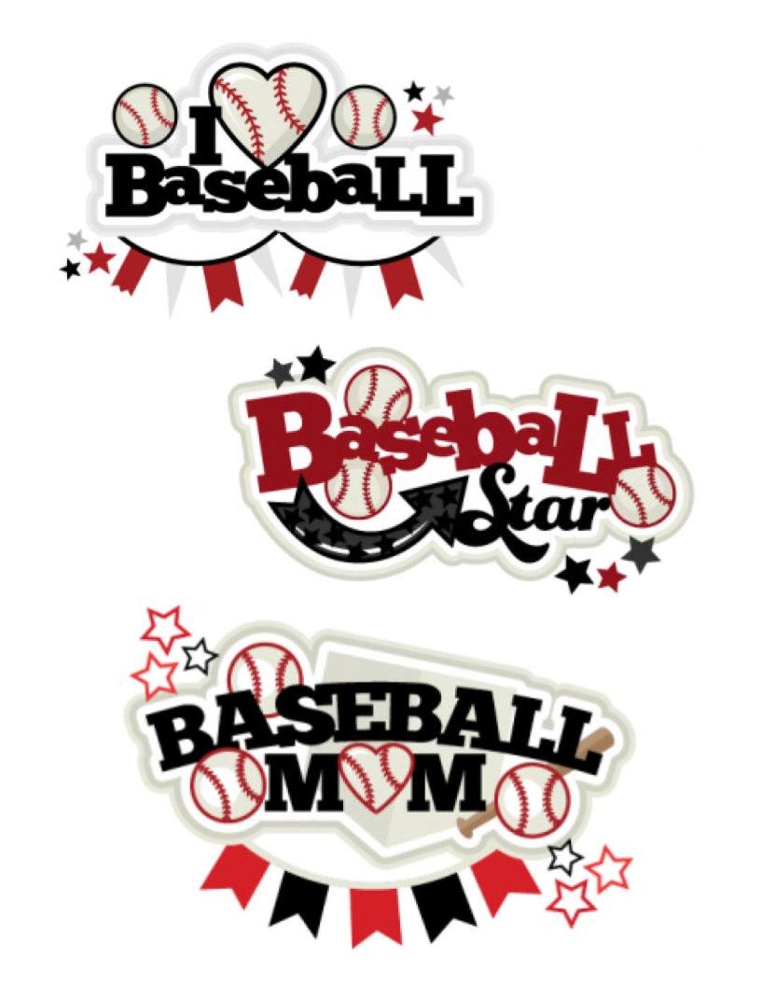 Scrapbook Die Cuts, Scrapbooking, Baseball Die Cuts, Die Cuts, Baseball ...