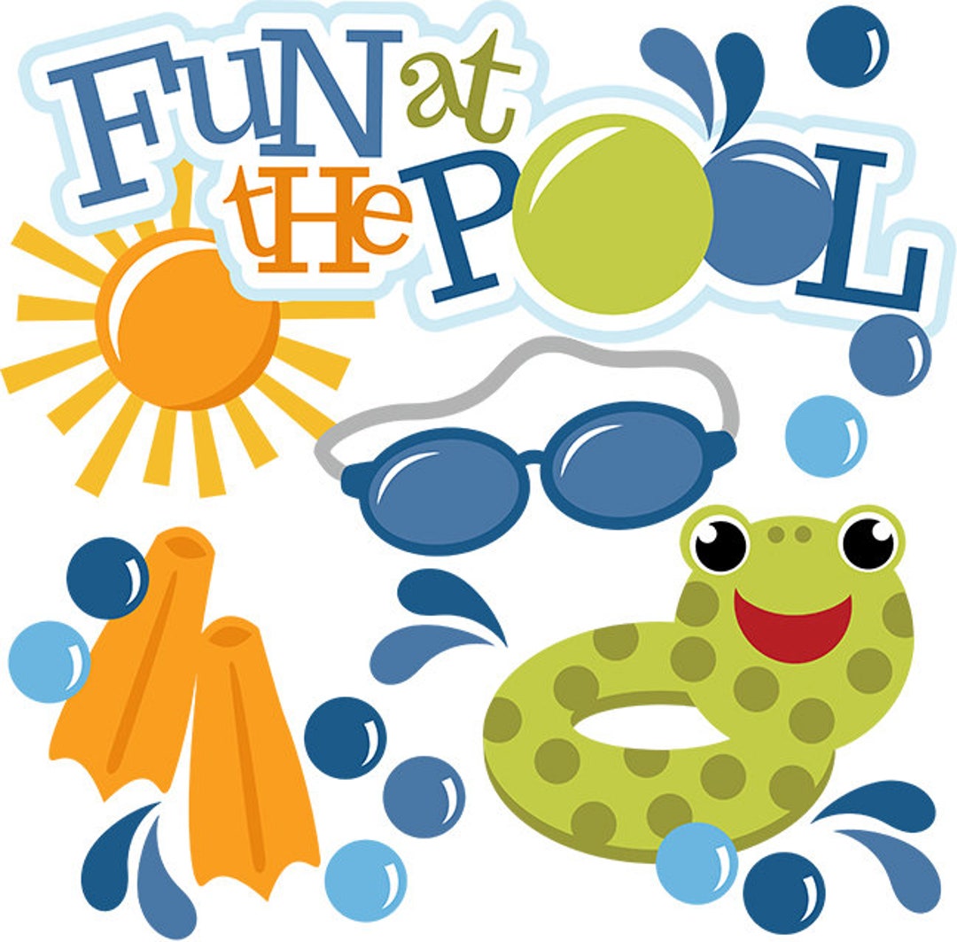 Scrapbook Die Cut, Summer Scrapbook Titles, Summer Die Cuts, Pool ...