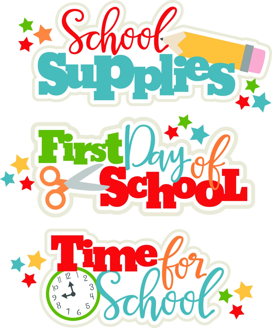 Die Cut, School Die Cuts, Scrapbooking Die Cuts, School Scrapbook ...