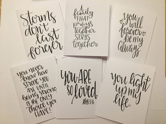 Inspirational Cards Set Encouragement Cards Inspirational Note | Etsy