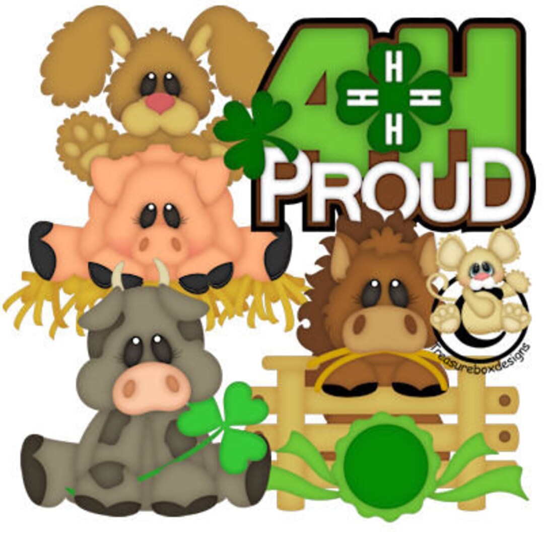 Farm Die Cuts, 4H Scrapbook Die Cuts, Scrapbooking, Die Cuts, Farm ...