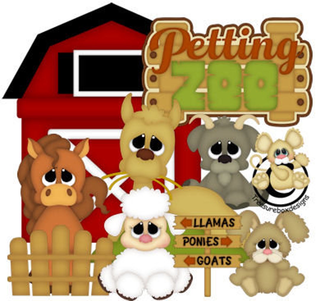 Die Cuts, Petting Zoo Die Cuts, Scrapbook Die Cuts, Scrapbook ...