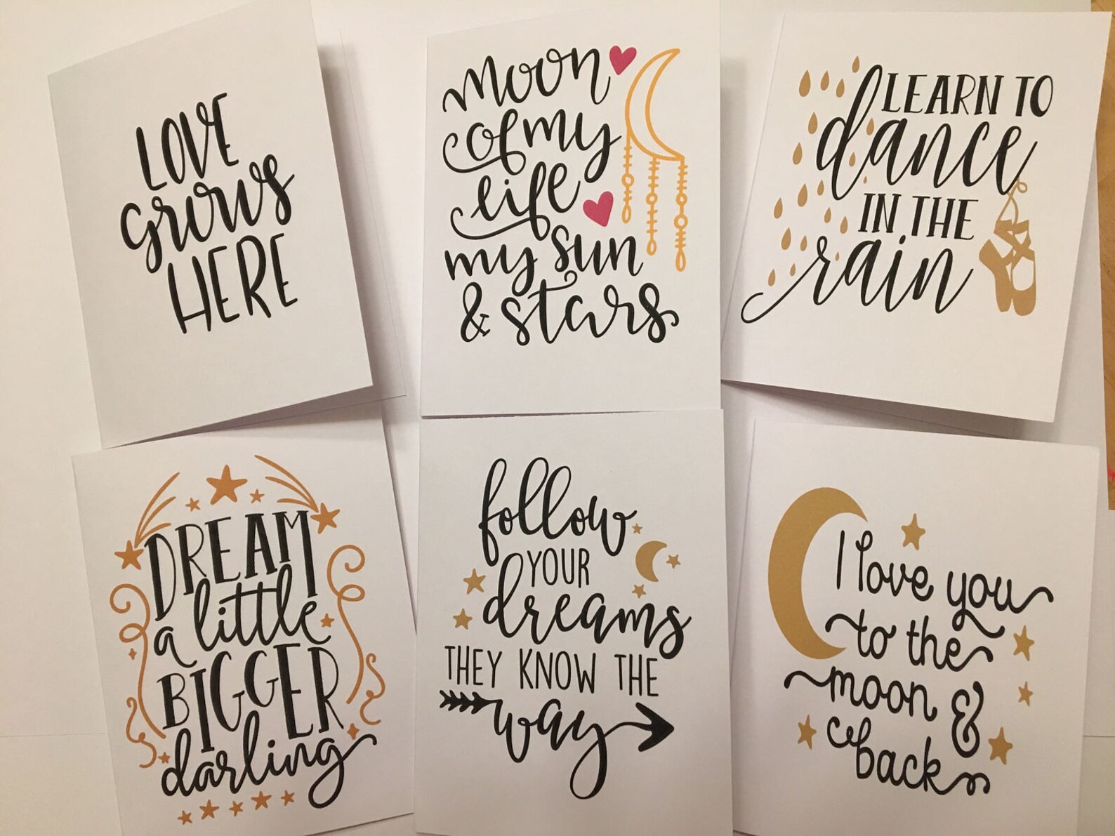 Card Inspirational Cards Card Set Inspirational Card Set - Etsy