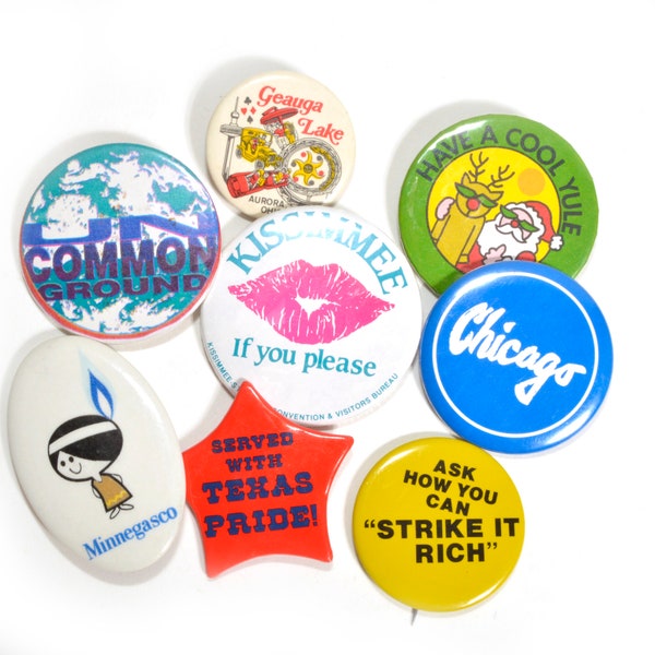 Assorted Pinback Buttons - Etsy