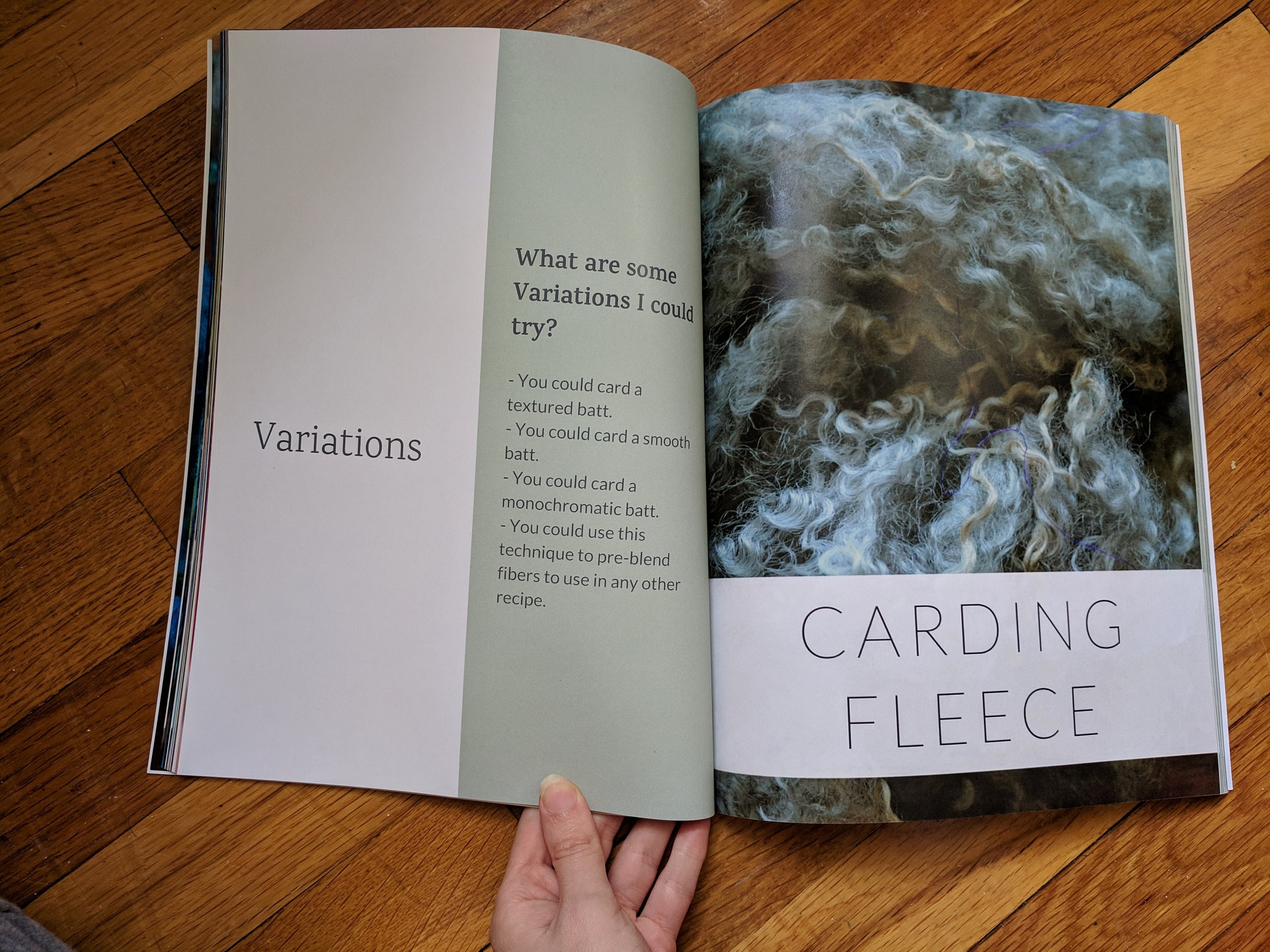 Print Copy of CARD Drum Carding Book Drum Carding art Batt and Smooth ...