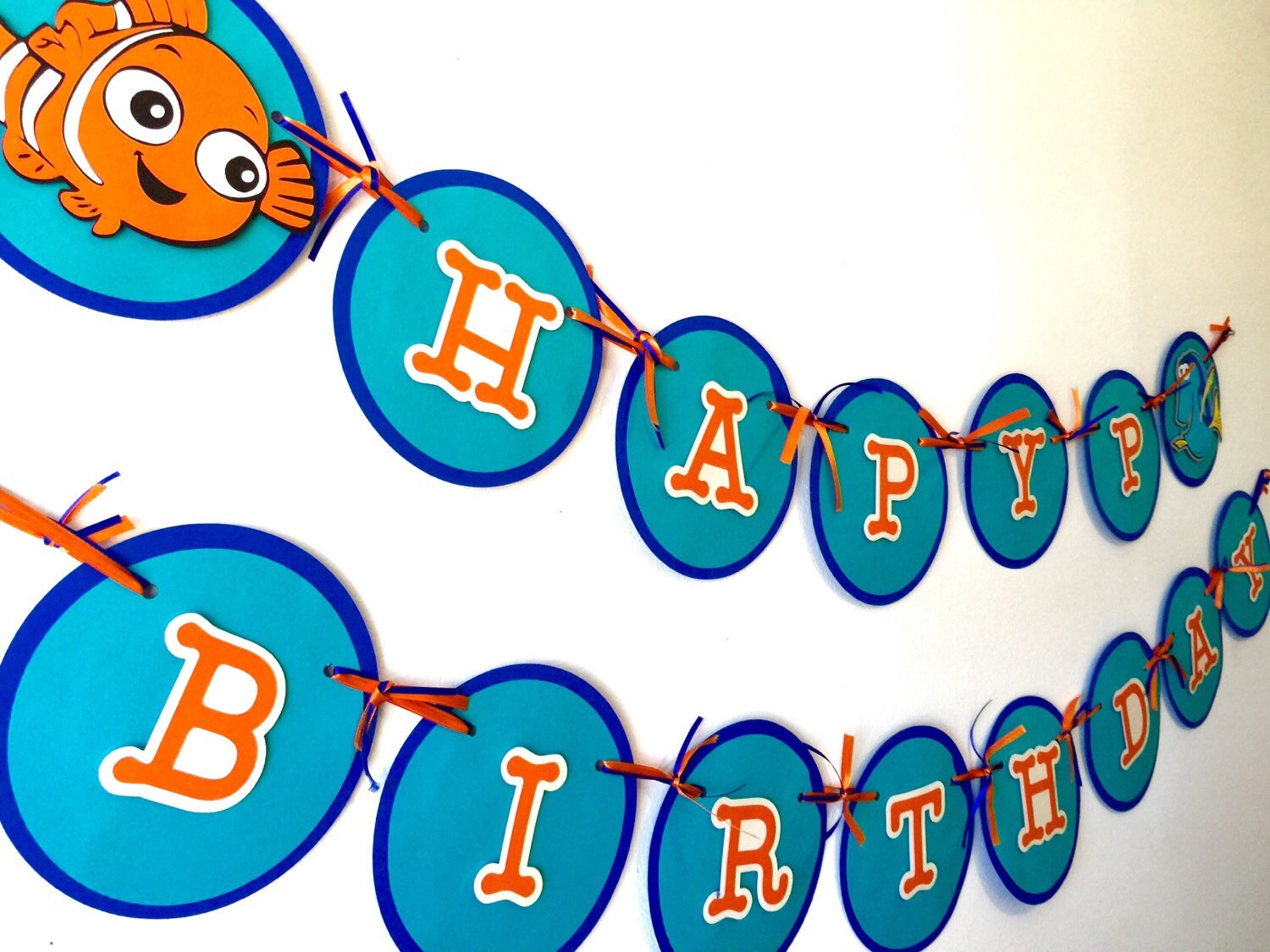 Finding Nemo inspired Birthday banner / Nemo party / Dori | Etsy