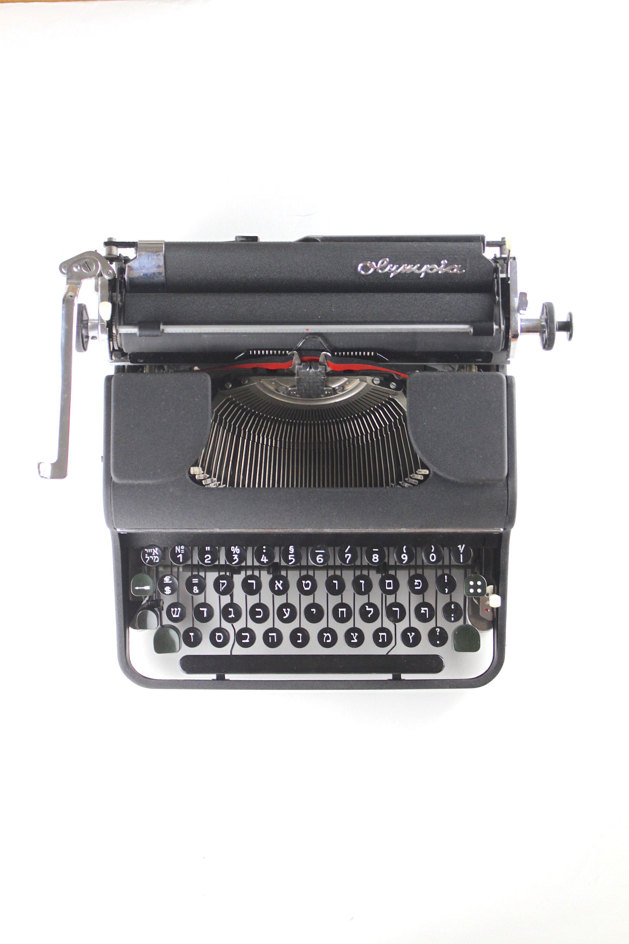 Olympia Portable Include New Ribbon Black & Red Vintage Black Portable ...