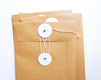 Envelopes Button Tie - Etsy