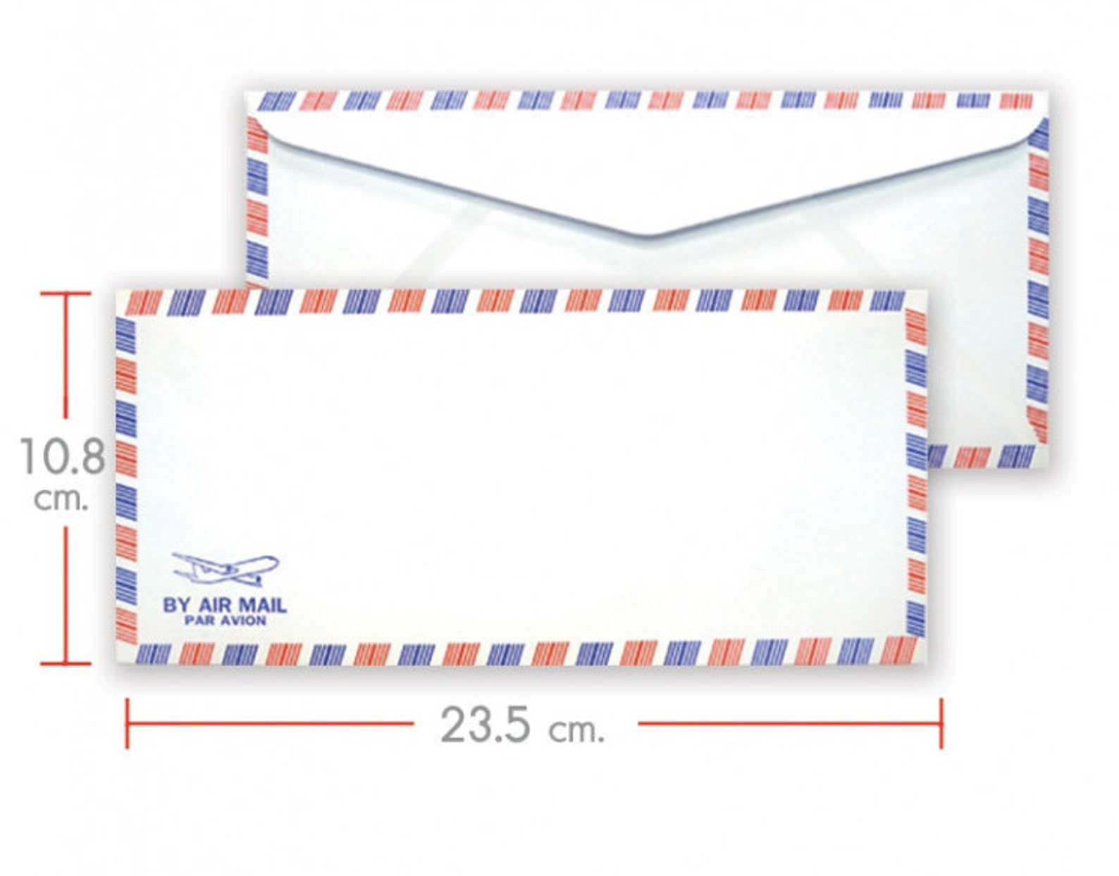 Set of 20 Classic Airmail Envelopes, Airmail Envelope Collection, Par ...