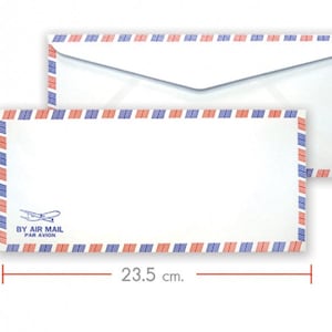 Airmail Envelopes Set: Classic Red & Blue Trim, Unused (20 Pcs.) Air ...