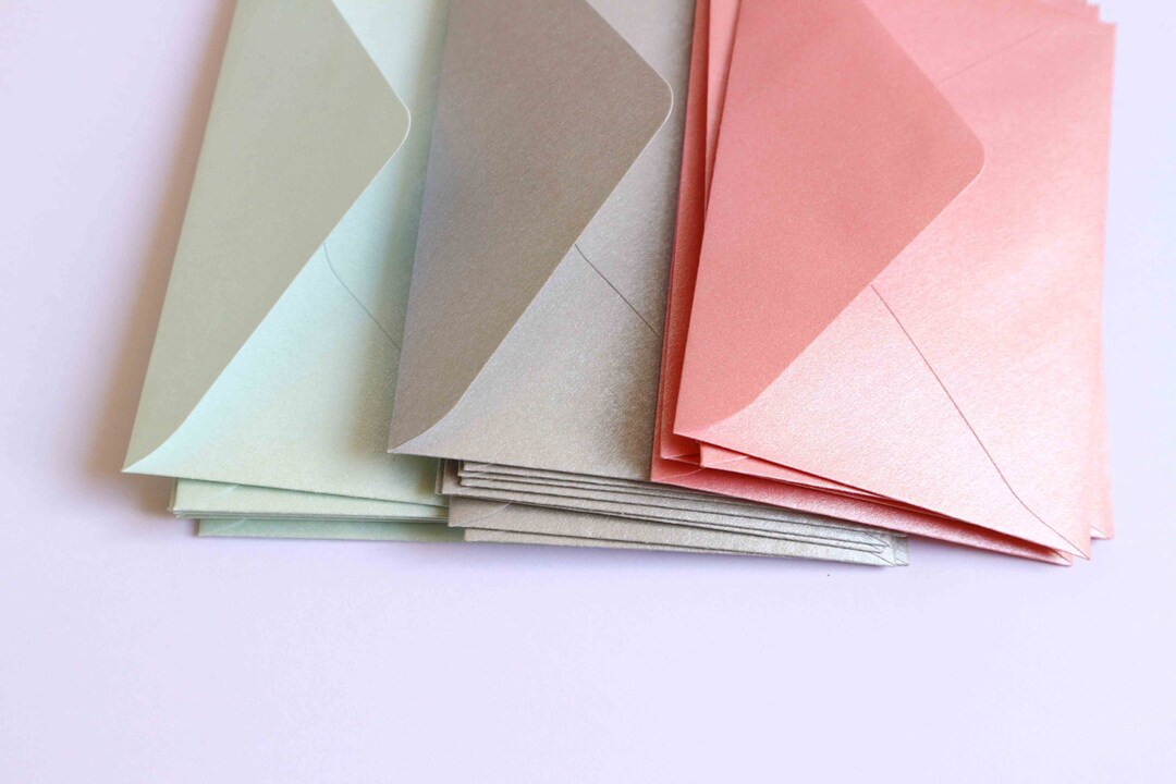 Small Metallic Envelopes, Shimmer Envelopes, Glossy Mini Envelopes ...