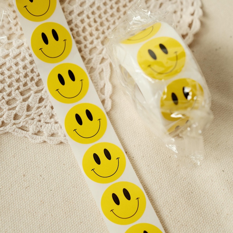 Smiley Face Stickers - Etsy