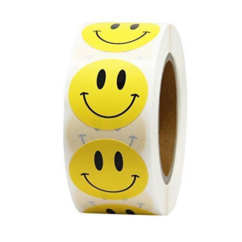 Smiley Face Stickers - Etsy