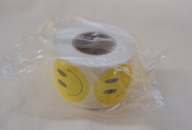 Happy Emoji Sticker Roll: 1.5" Smiley Face Labels, Reward Stickers - Etsy
