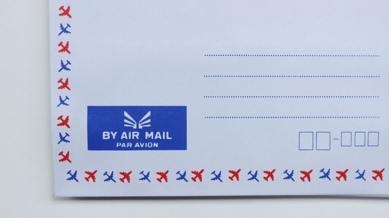 Air Mail Envelopes Vintage Air Mail Envelopes. - Etsy