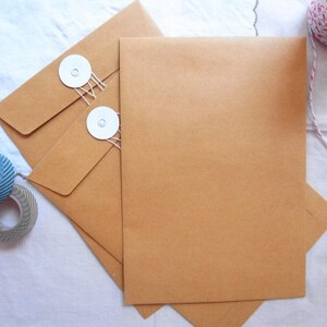 Brown Kraft String & Tie Envelope String and Button Envelopes - Etsy UK