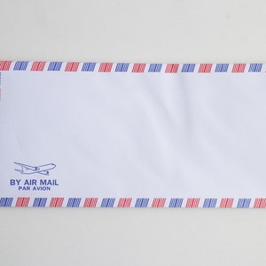 Airmail Envelopes Set: Classic Red & Blue Trim, Unused (20 Pcs.) Air ...