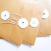 Set of 5 Brown Kraft String & Tie Envelope, Button Closure Envelopes ...