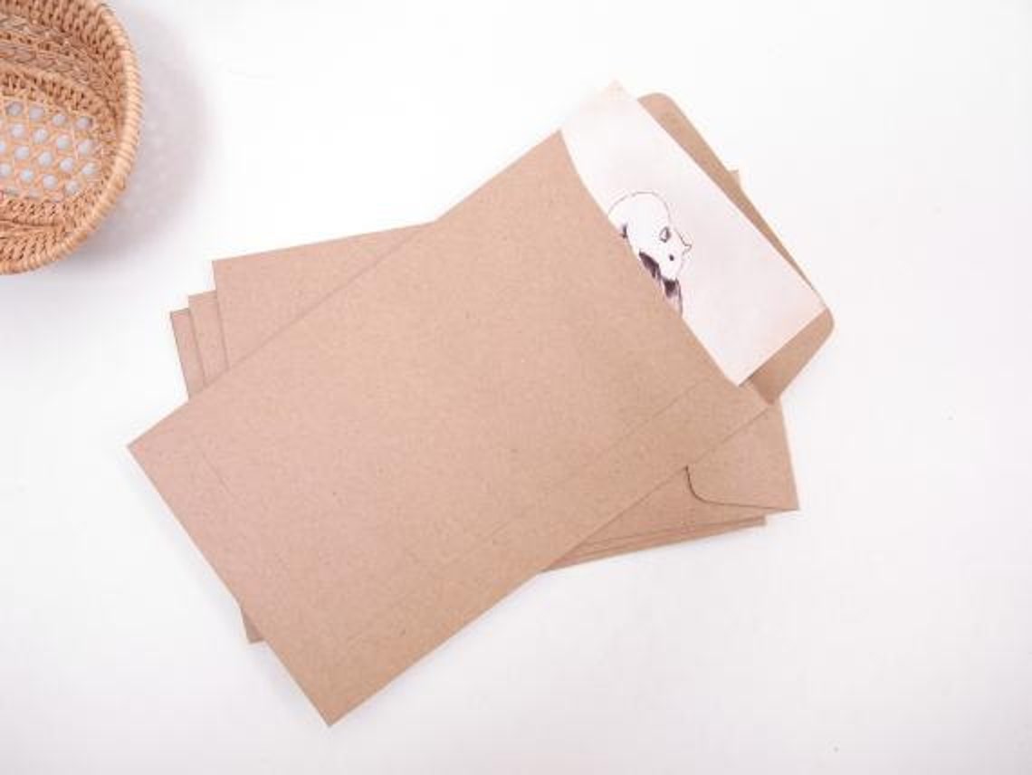 Natural Brown Kraft Envelopes, Kraft Envelopes, Wedding Favors, Rustic ...