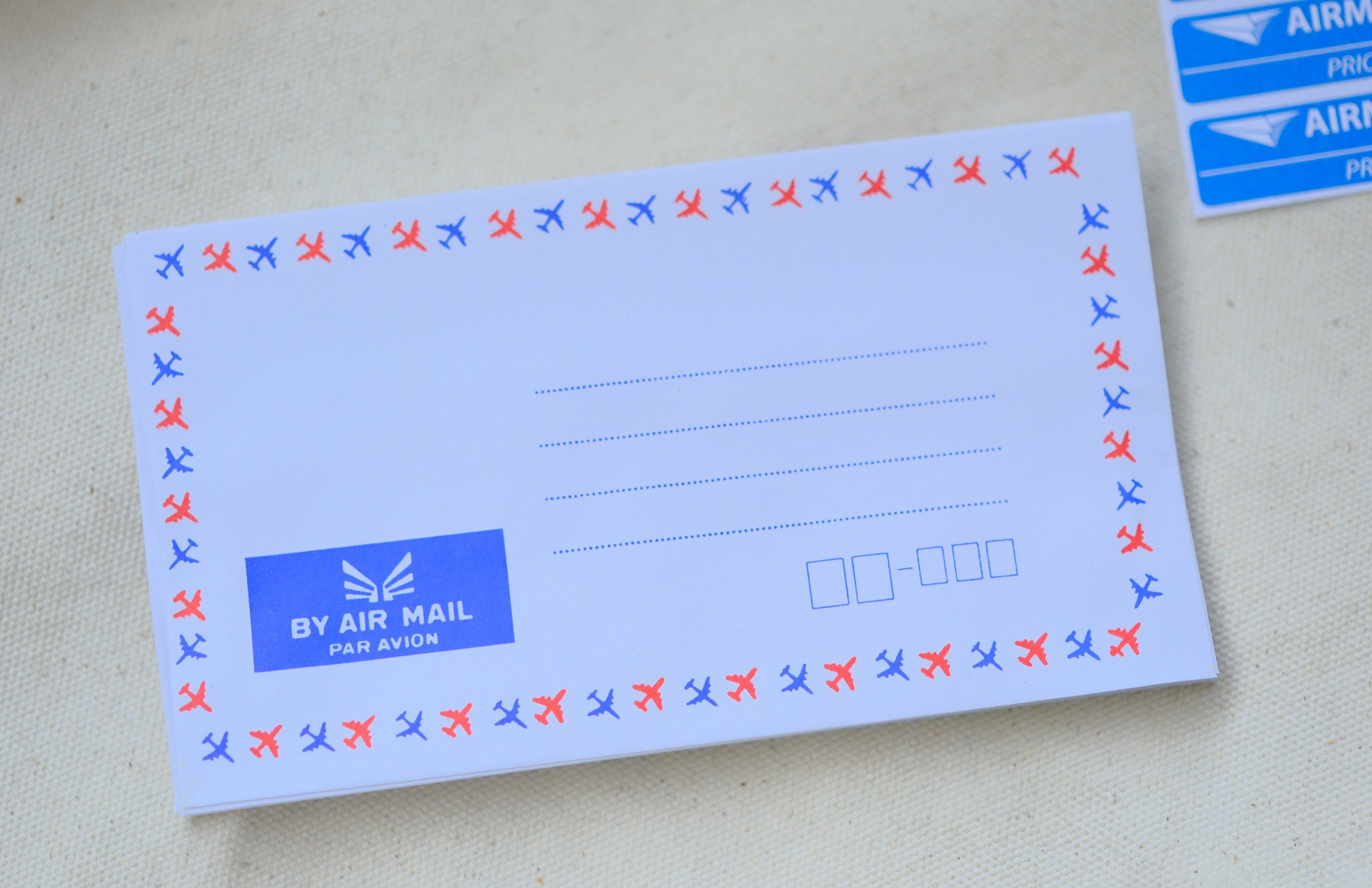 Air Mail Envelopes, Vintage Air Mail Envelopes, Airmail Envelope ...