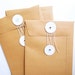 Set of 5 Brown Kraft String & Tie Envelope, Button Closure Envelopes ...