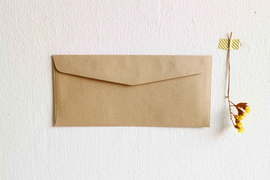 Recycled Kraft Paper Envelopes: Rustic Triangle Flap, 20 Pack - Etsy