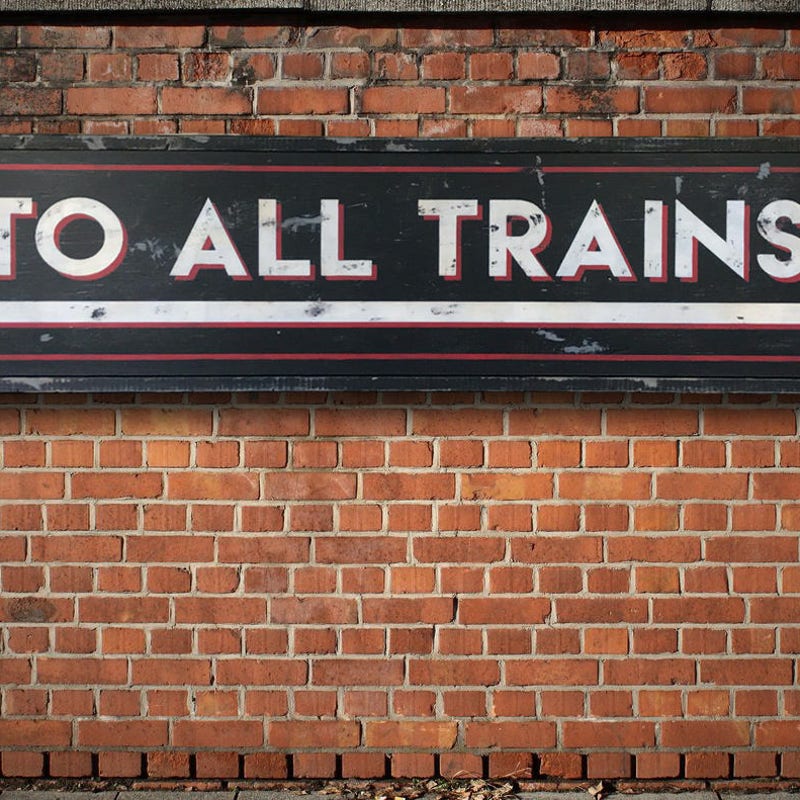 Train Station Sign - Etsy