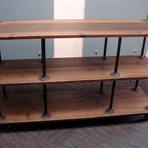 Industrial TV Stand, Iron and Wood, for 46" to 52" Tvs - Etsy