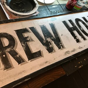 Brew House Sign, Hand Painted - Etsy