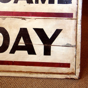 Vintage Baseball Sign - Etsy