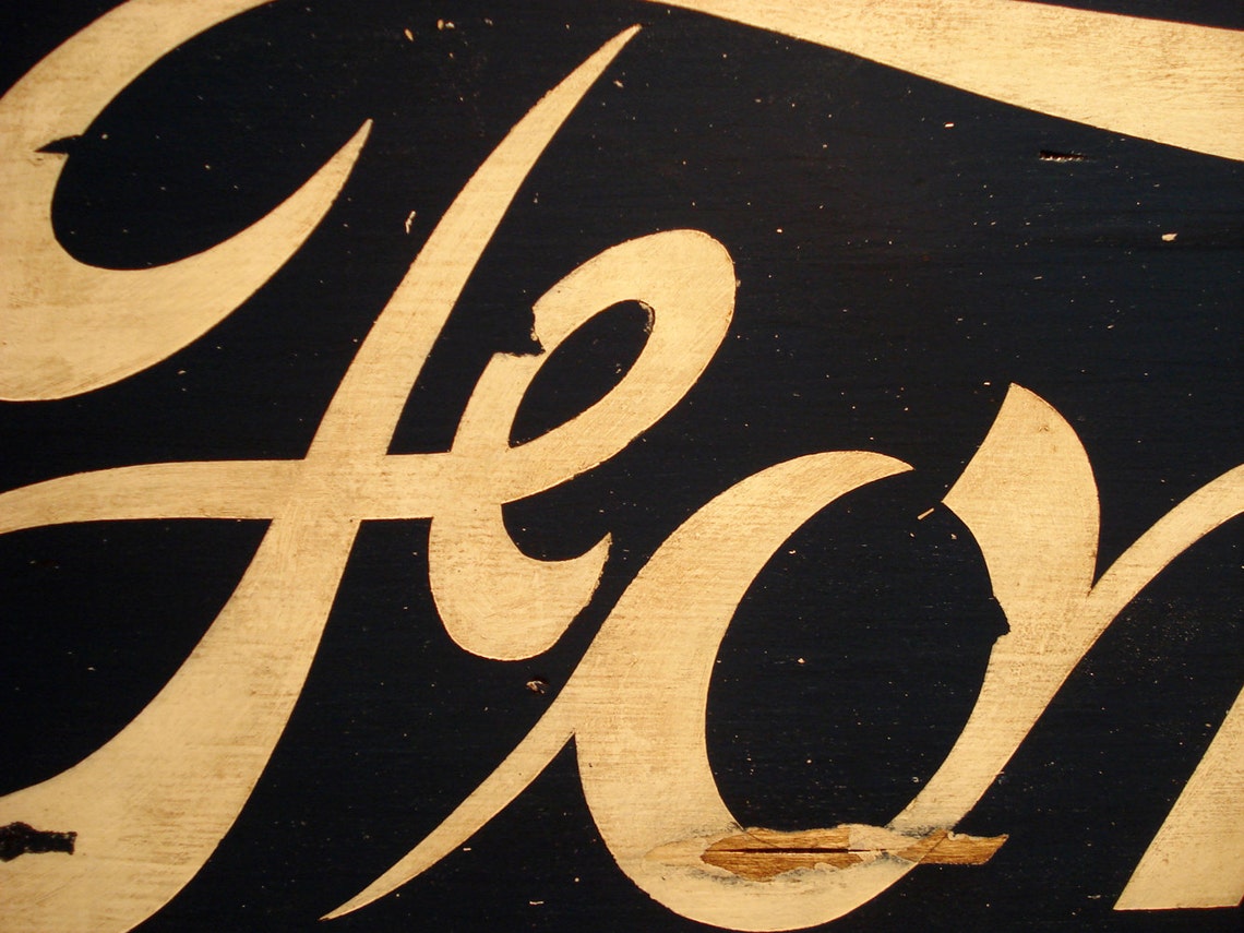 Auto Service Sign Vintage Hand-painted Sign | Etsy