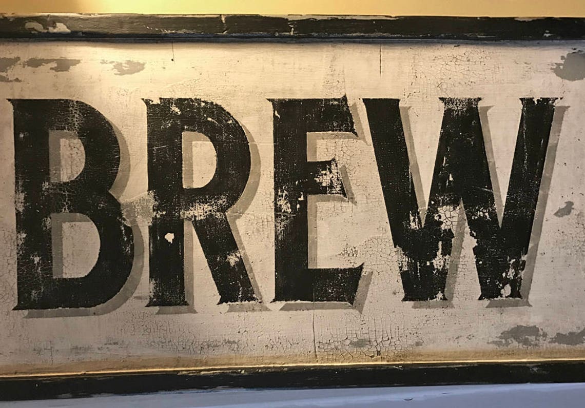 Brew House Sign Hand Painted | Etsy