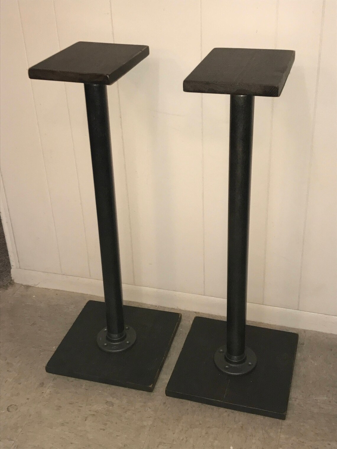 Industrial Media Stand and Speaker Stands | Etsy