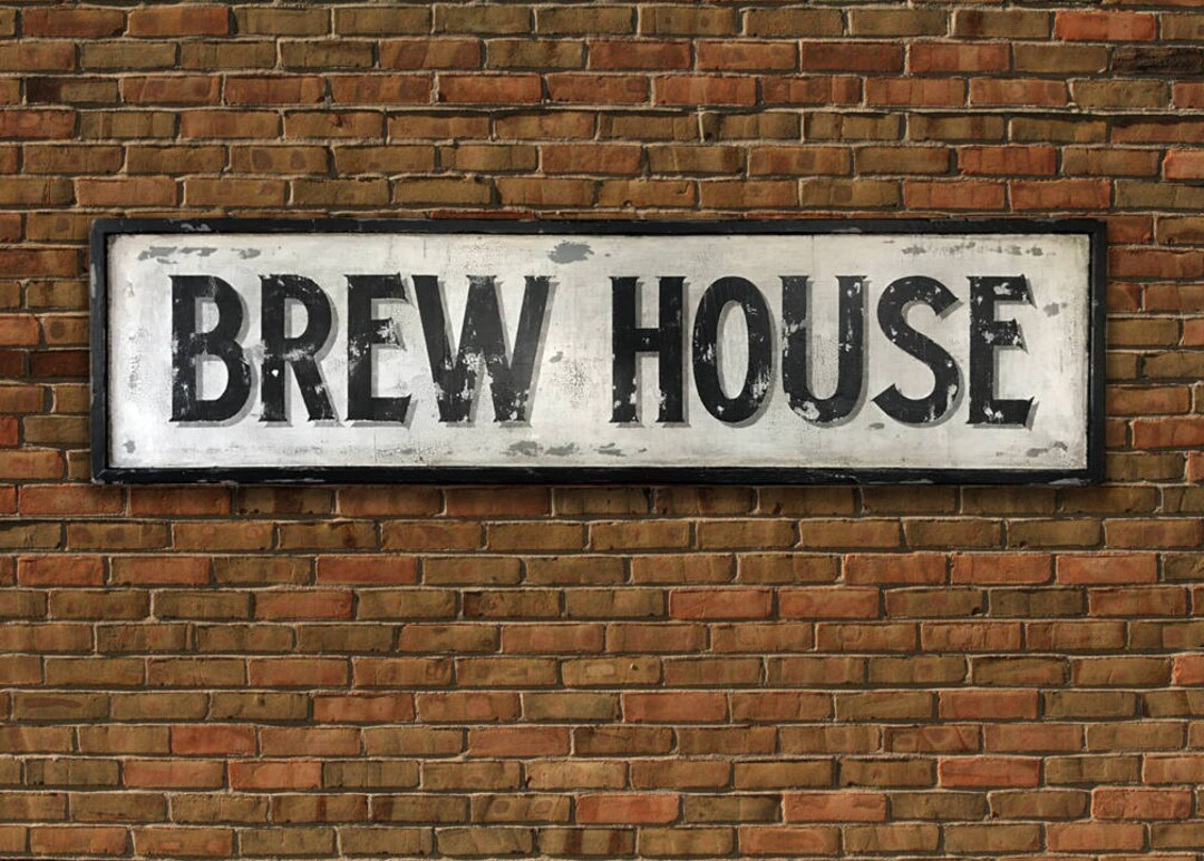 Brew House Sign, Hand Painted - Etsy