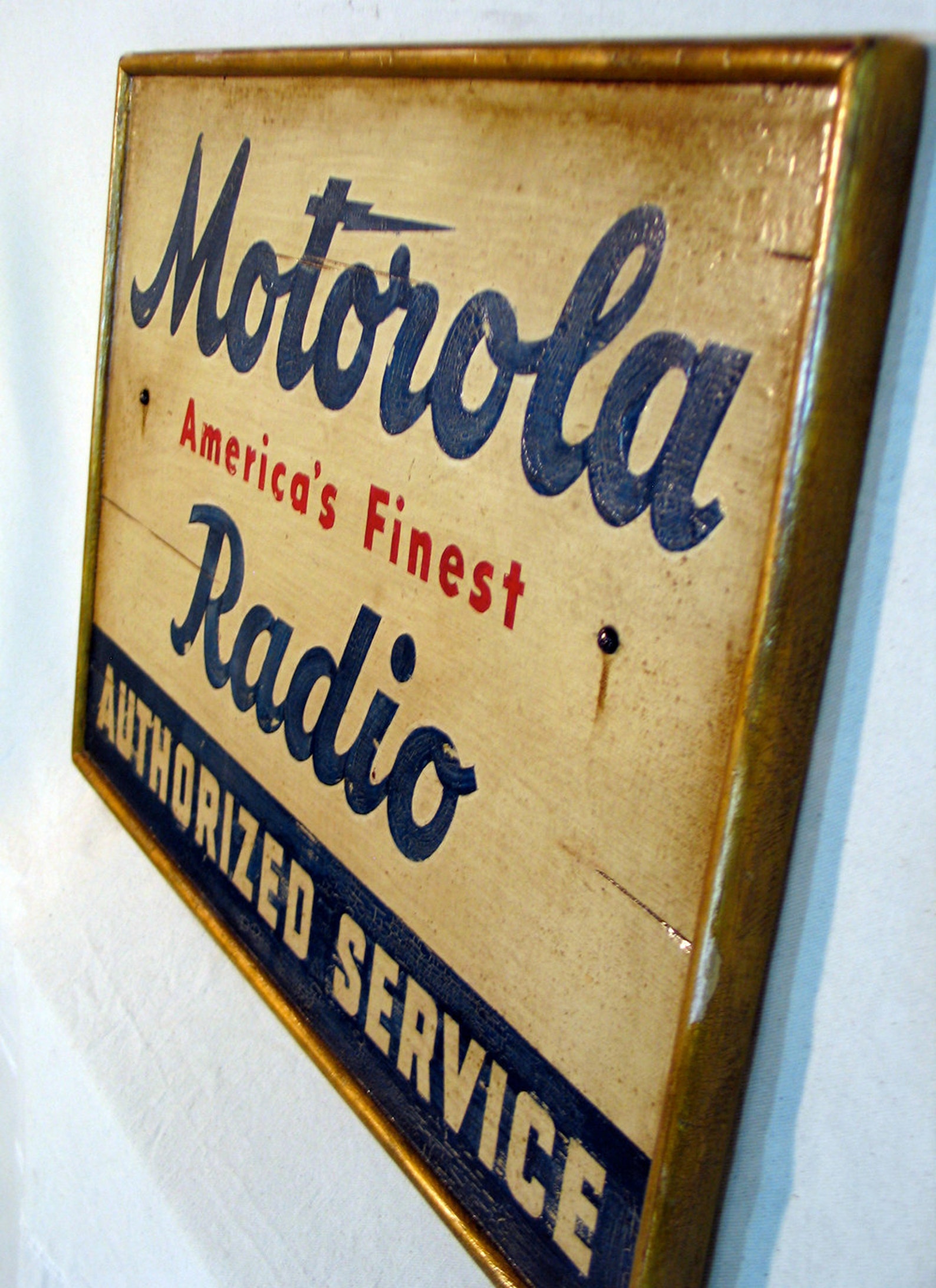 Vintage Radio Sign Hand-painted | Etsy