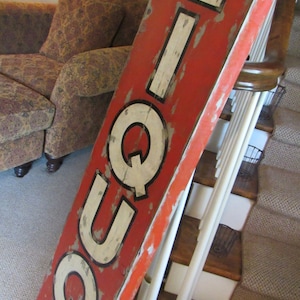 Liquor Sign, Vintage Hand-painted - Etsy
