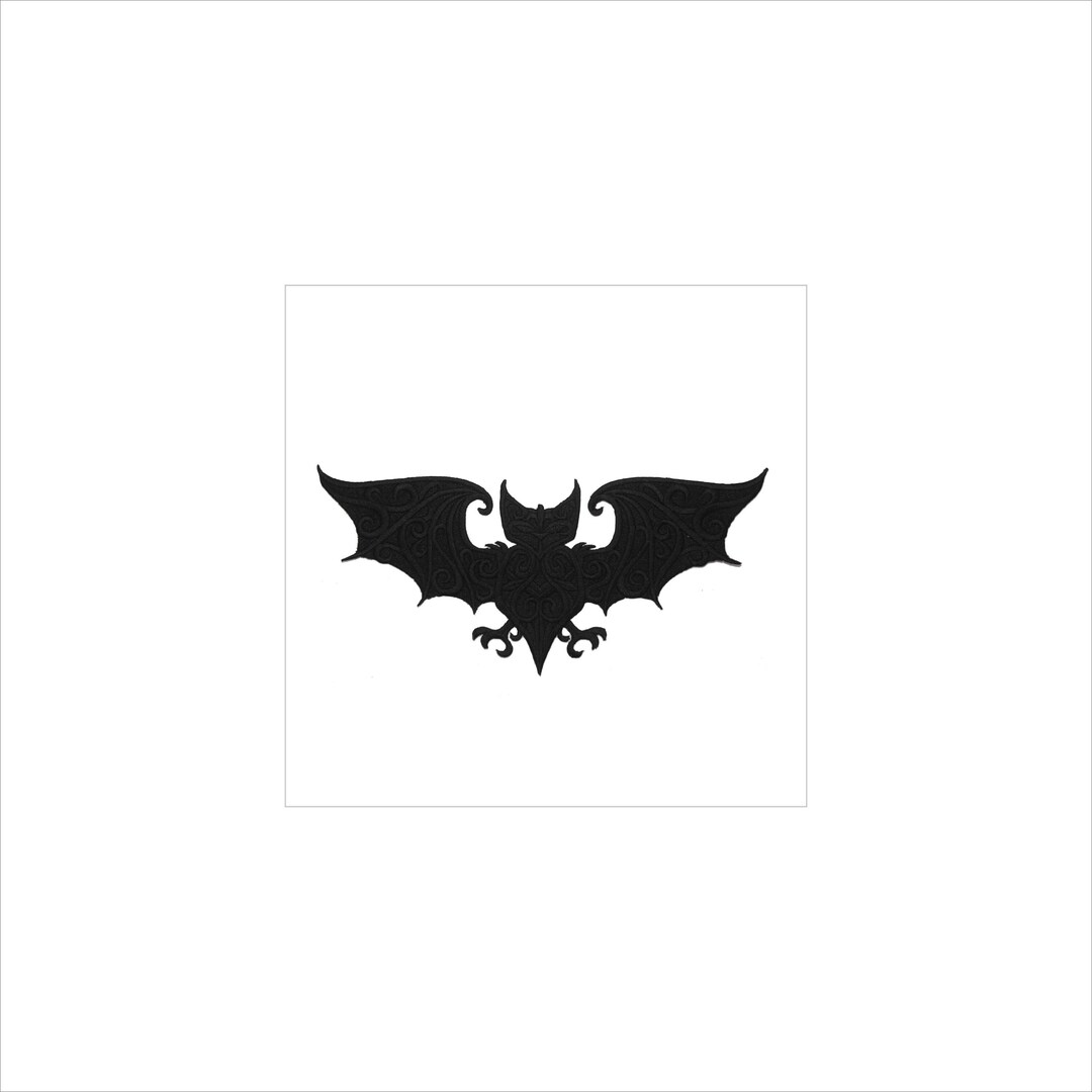 Extra Large Embroidered Bat Motif / Patch / Badge / Applique - Lots of Colour Choices - Etsy