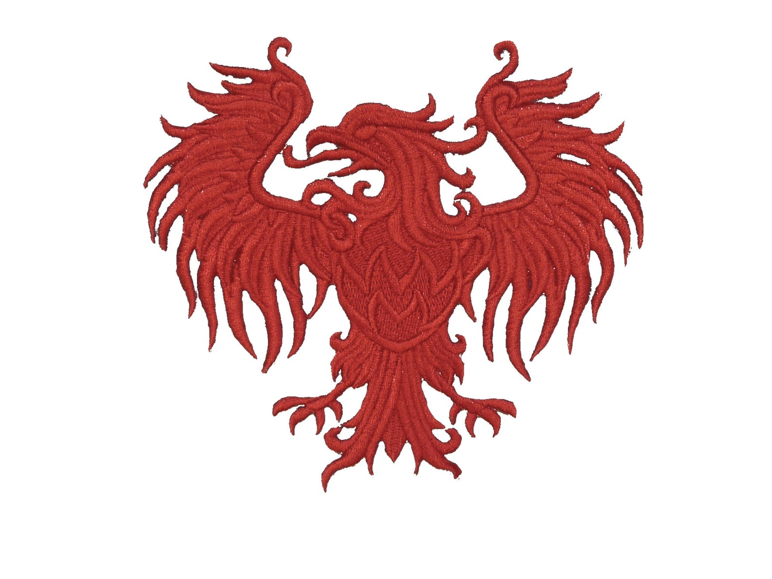 Phoenix/eagle Heraldry Inspired Embroidered - Etsy