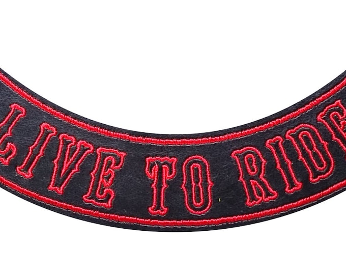 Faux Leather Bottom Rocker Custom Personalised Biker - Etsy