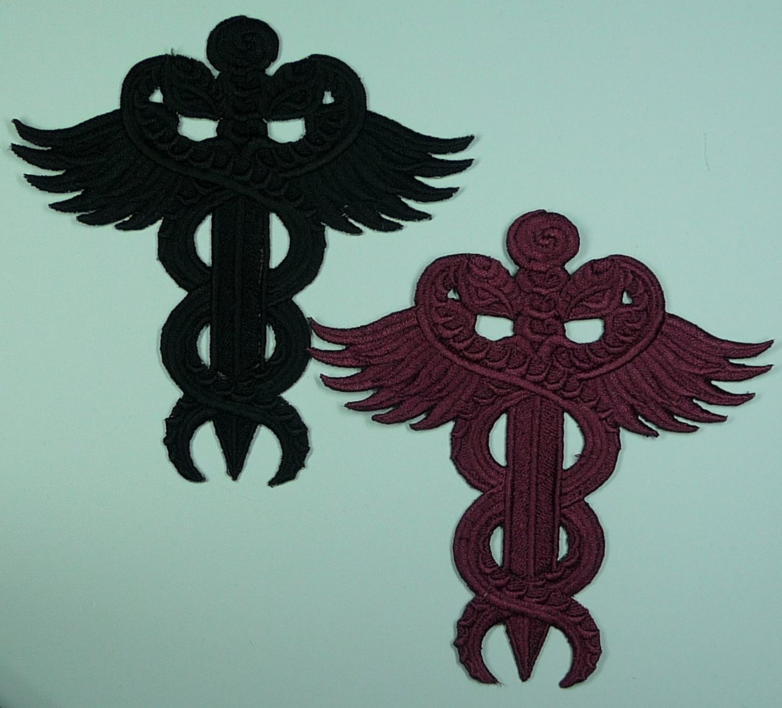 Embroidered Sword / Dagger & Snake Motif / Patch / Badge / - Etsy UK