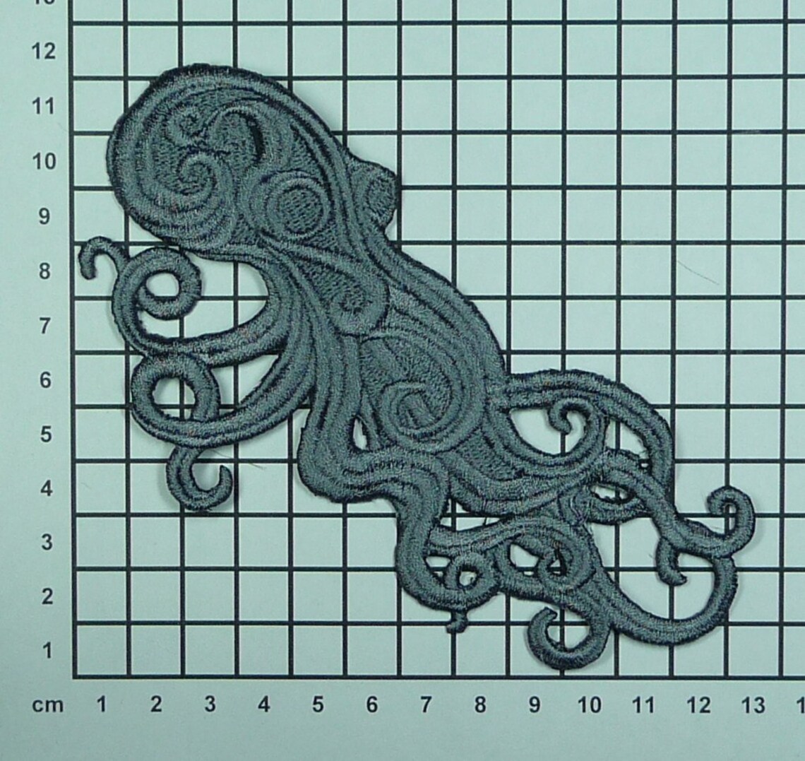 Embroidered Squid Motif / Patch / Badge / Applique - 3 Styles - Lots of ...
