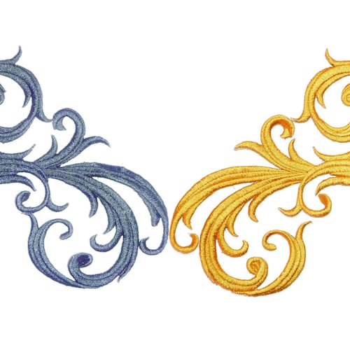 Embroidered Swirls & Flourishes Gothic / Baroque / Art Nouveau | Etsy