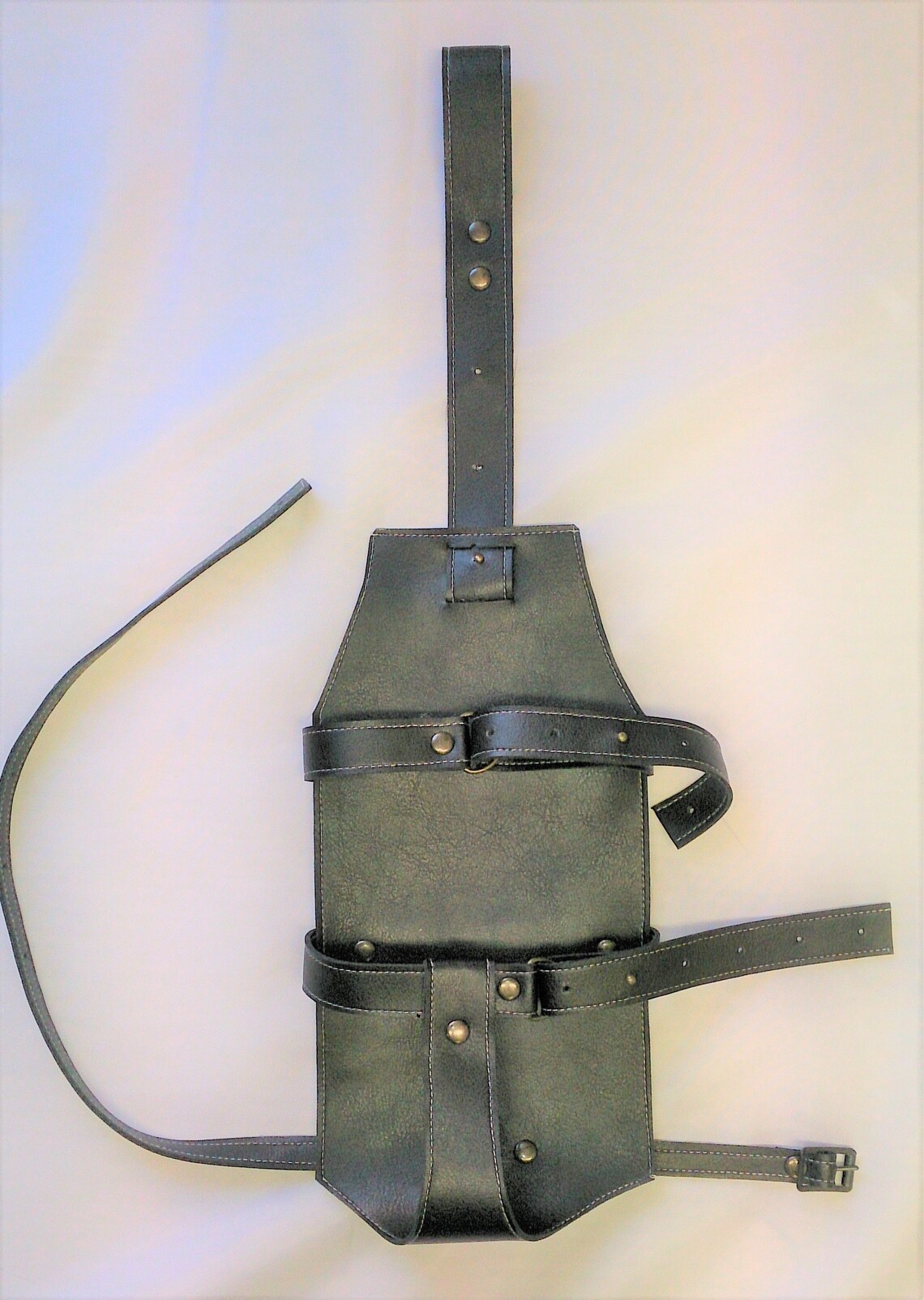 Adjustable Steampunk Faux Leather Skeleton Holster for Many Nerf Guns ...