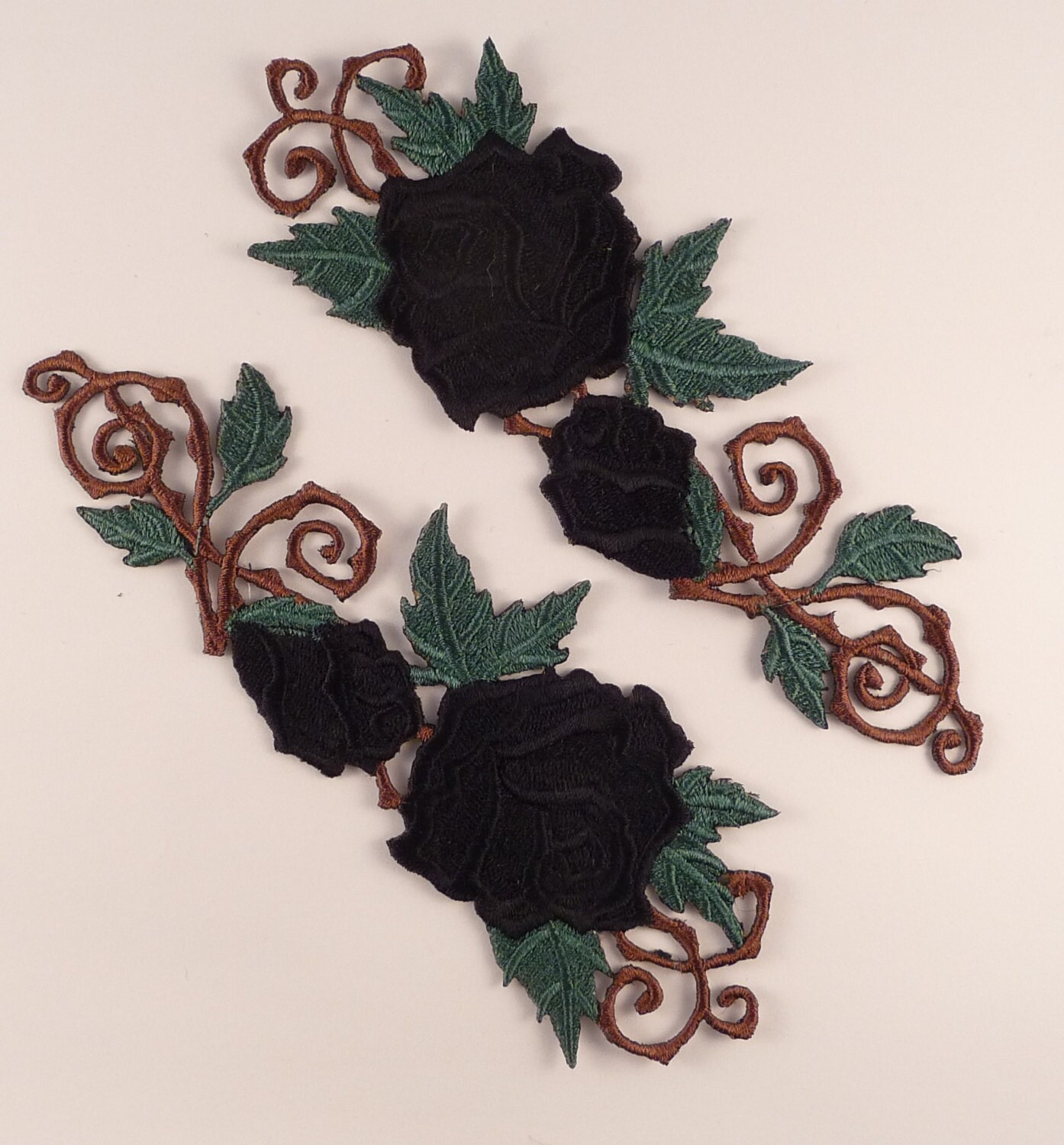 Embroidered Rose Motif / Patch / Badge / Applique Lots of - Etsy