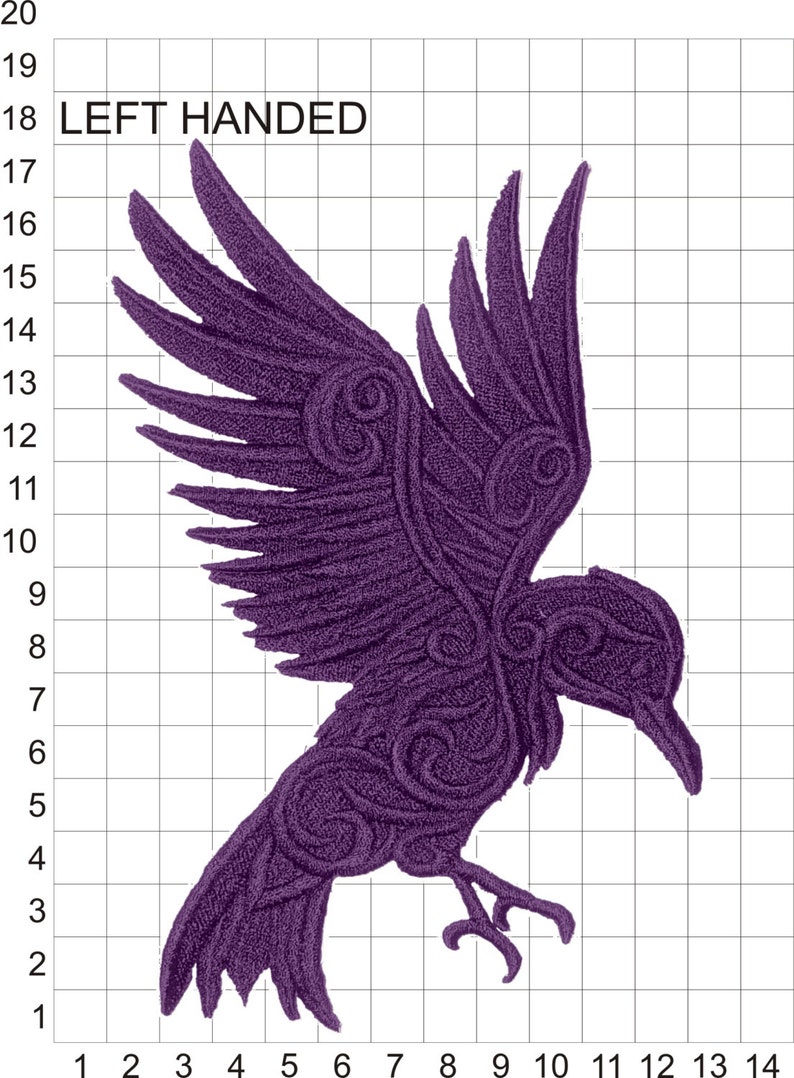 Embroidered Gothic Raven Motif / Patch / Badge / Applique - Etsy