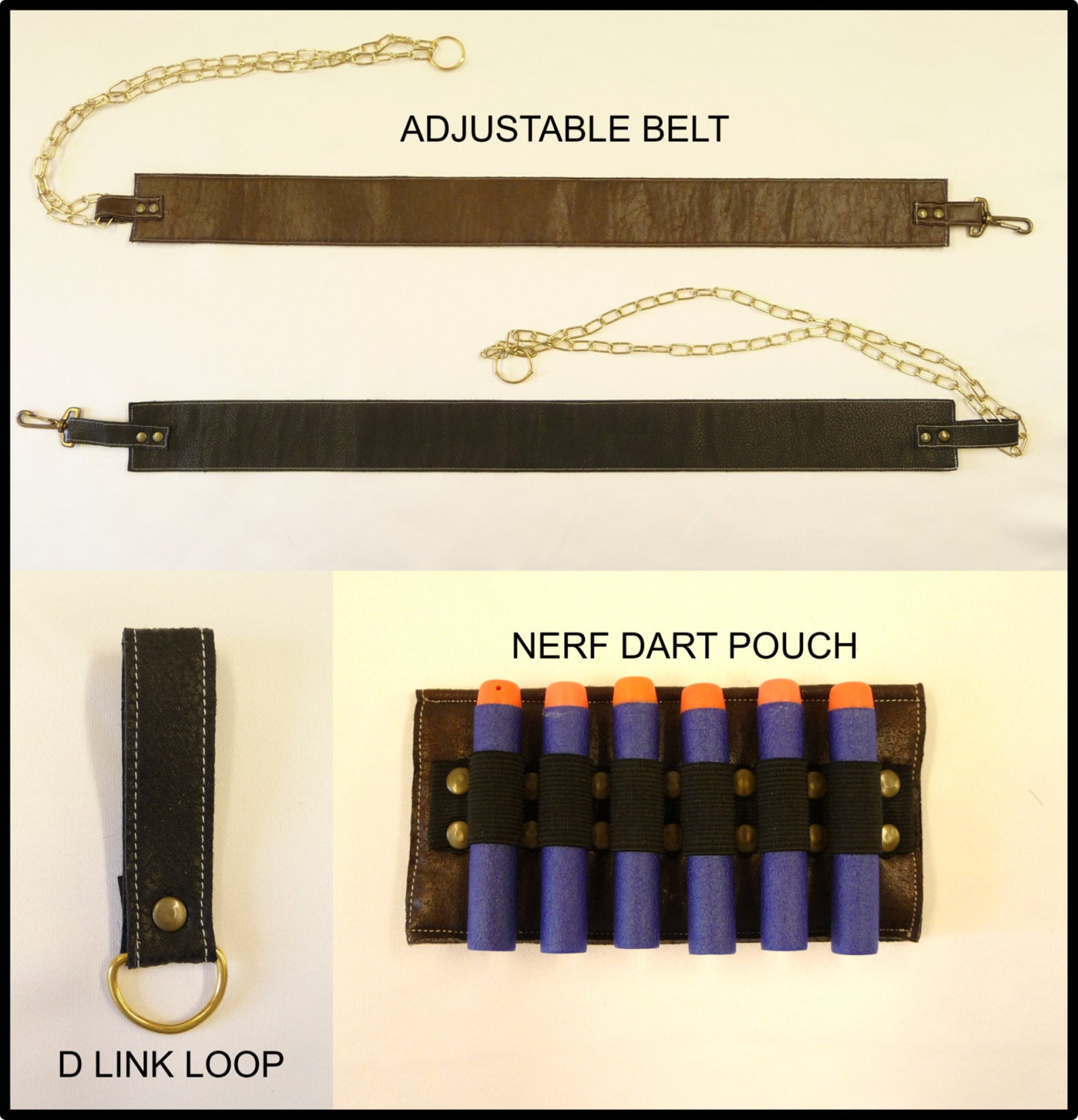 Bandolier / Utility Belt System for Steampunk Adventurers Faux Leather ...